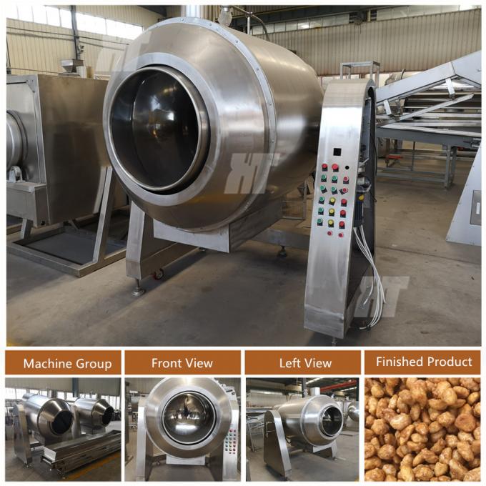 Automatic Temperature Control Candy Coater 80kg Drum Coating Machine