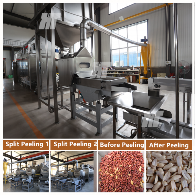 Automatic Peanut Blanching Machine Pistachios Half Kernel Peanut Blancher
