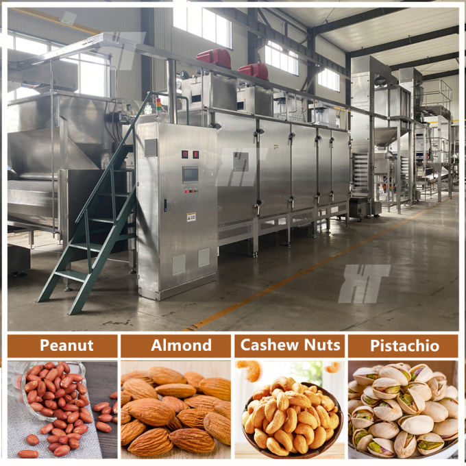 Business Hazelnut Continuous Roaster Pumpkin Seed Cashew Nut Roaster ...