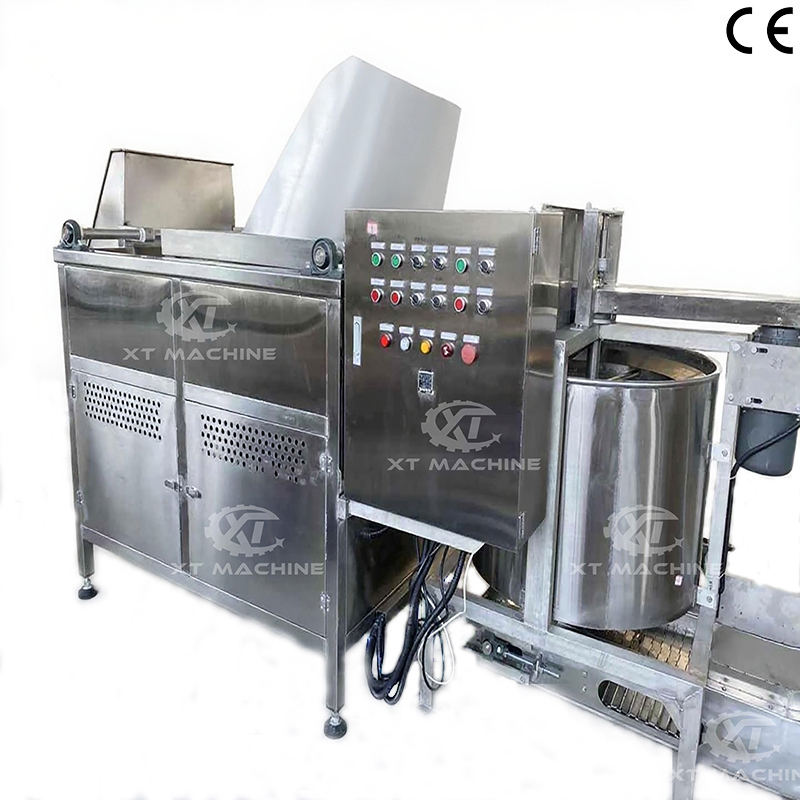 SUS304 Automatic Discharging Electric Deep Frying Machine with ...