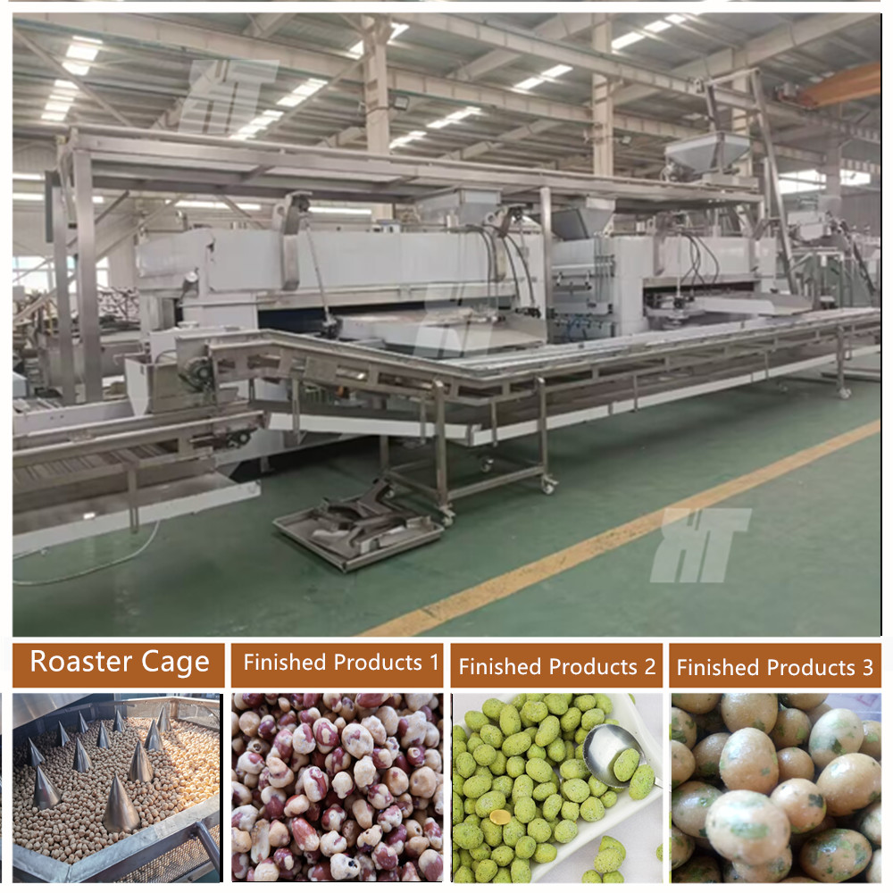 Flat Rotary Small Peanut Roaster Machine 3kw Coated Chestnut Roasting ...