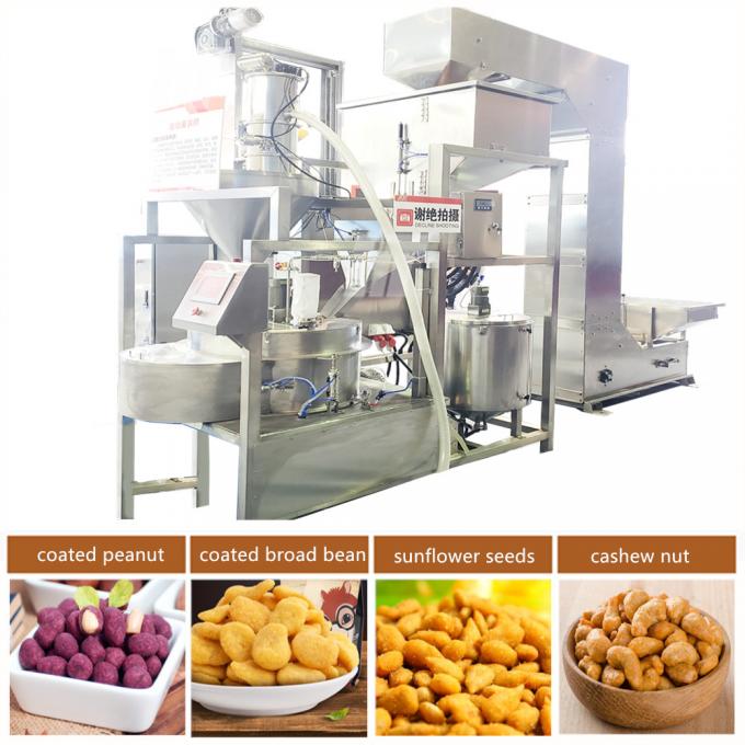 Almond Peanut Burger Making Machine Cashew Automatic Nut Coating Machine